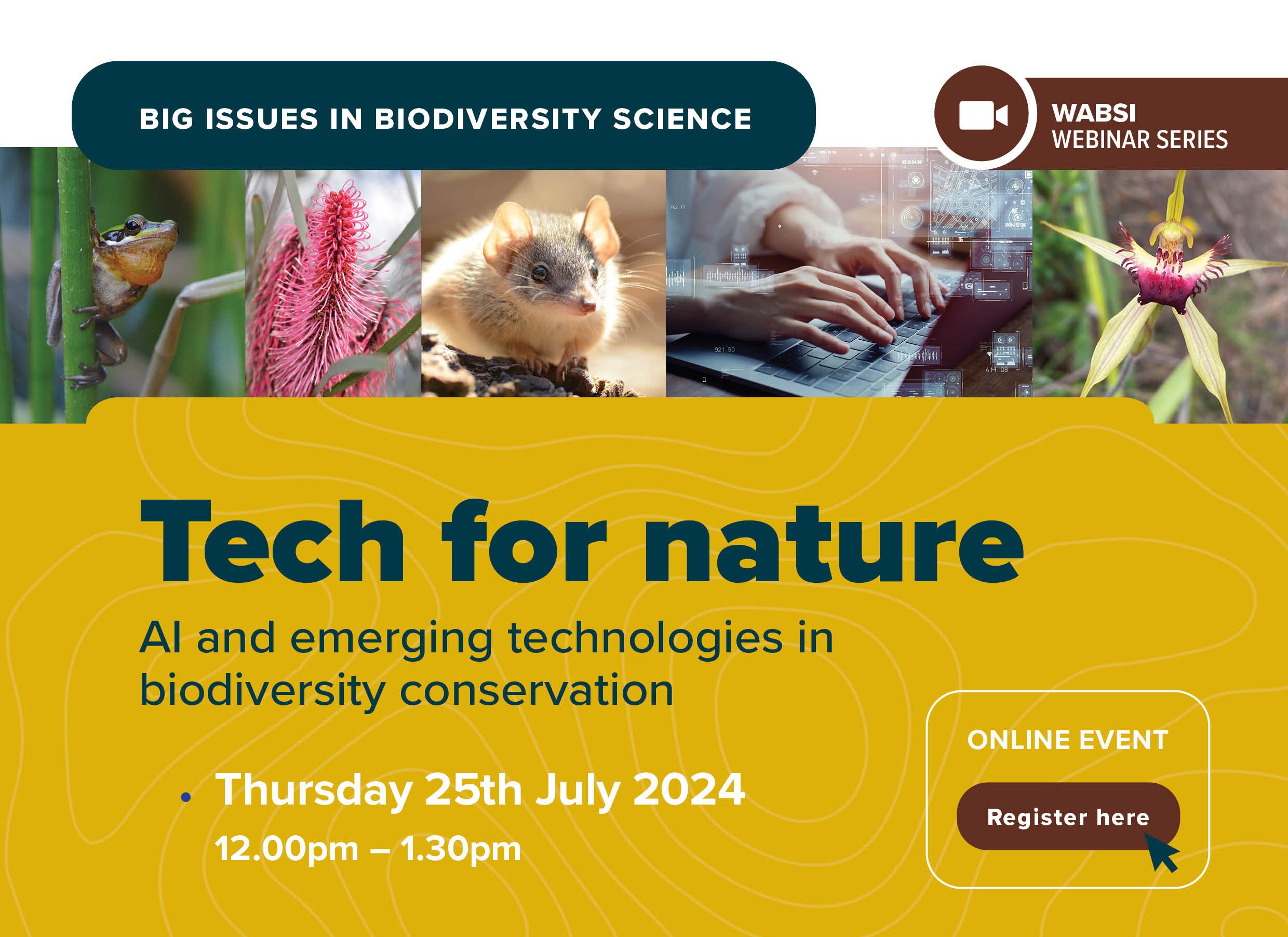 Webinar: Tech for nature - AI and emerging technologies in biodiversity conservation - The ...
